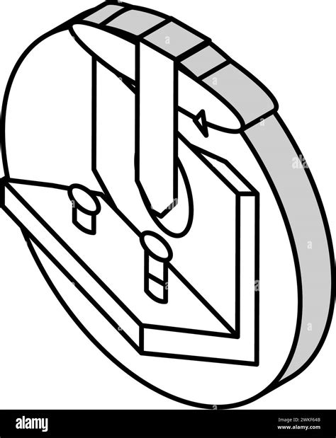 Tighten Screw Screwdriver Assembly Furniture Isometric Icon Vector