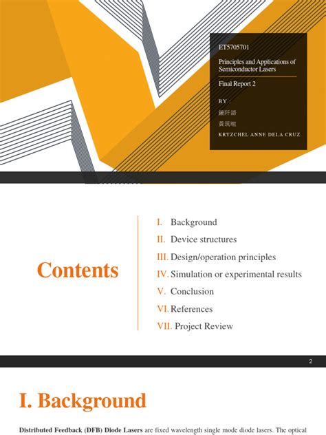 Final Project Presentation Pdf Laser Diode Laser