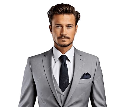 Formal Dress For Passport Photo Mens Business Suit And Shirt 3d