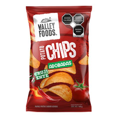 Botana Potato Chips Adobadas Valley Foods 160 G Soriana