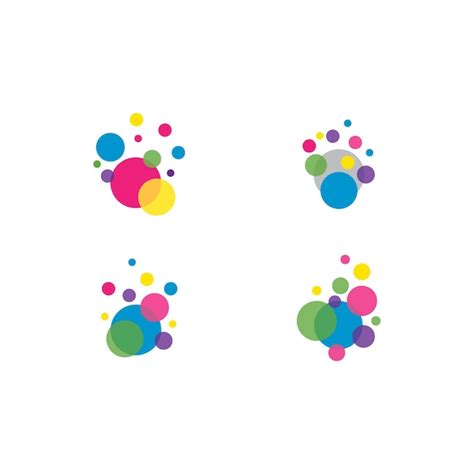 Premium Vector Abstract Bubbles Vector Symbol Icon Illustration