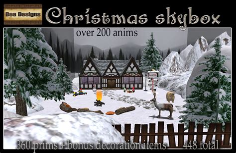 Second Life Marketplace Promochristmas Skybox Winter Skybox