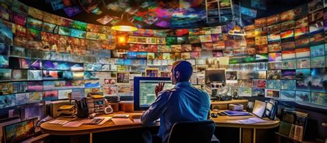 Premium Ai Image Businessman Engaged In Deep Analysis Technology And