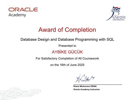 Oracleacademy Sql Databasedesign Databaseprogramming