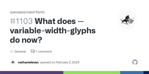 What Does Variable Width Glyphs Do Now · Ryanoasis Nerd Fonts