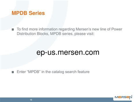 Ppt Mersen Mpdb Series Powerpoint Presentation Free Download Id 3213270