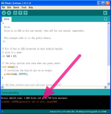 雄 gsyan Arduino Pro Mini 以 CP USB to TTL 上載程式