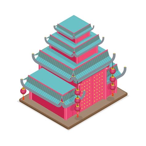Premium Vector D Isometric Flat Vector Set Of Japan Collection