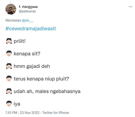 Cuitan Kocak Cewe Drama Jadi Wasit Bikin Emosi Sekaligus Bingung