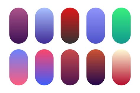 Cores Do Gradiente Vetor Premium