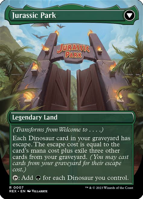 Welcome To Jurassic Park · Jurassic World Collection Rex 7