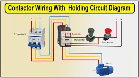 Contactor Wiring With Holding Circuit Diagram
