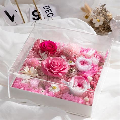 Everbloom Preserved Flower T For Her Handmade Flower