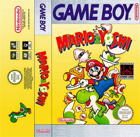 Solo Una Partida Mas Mario And Yoshi Game Boy Cassette Cover And Sticker