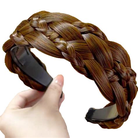 Denlydom Headband 5 Strands Synthetic Hair Plaited
