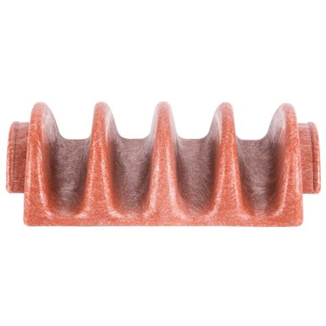 Hs Inc Hs1022 4 Shell Paprika Polyethylene Taco Server 12 Case