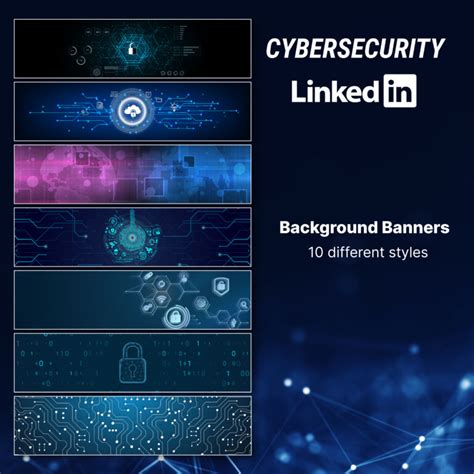 Linkedin Cybersecurity Background Banners Masterbundles