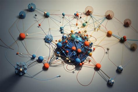 Premium Ai Image Pins Connected Creating A Network