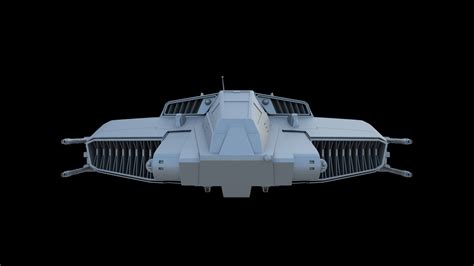 Sci Fi Dropship 3d Model By 3dmode