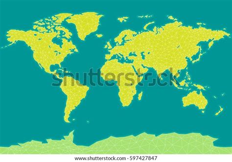 World Map Vector Triangle World Map Stock Vector Royalty Free