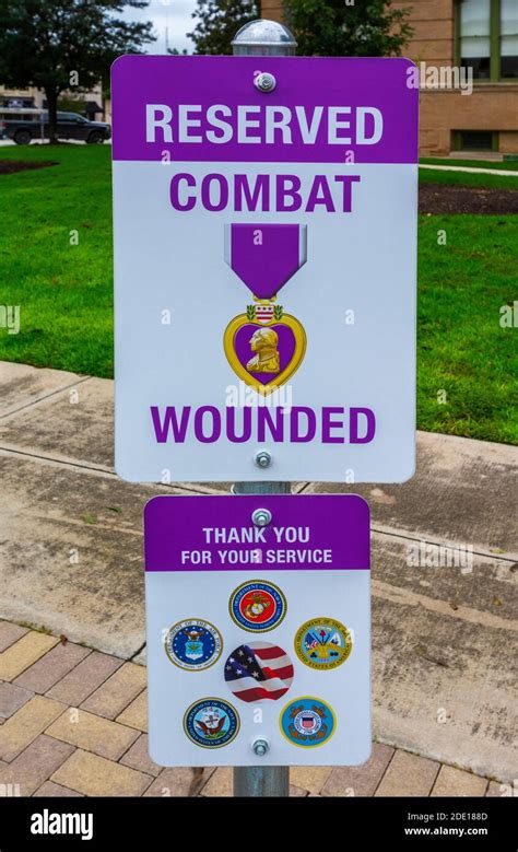 Texas Williamson County Georgetown Parking Space Reserved For Combat