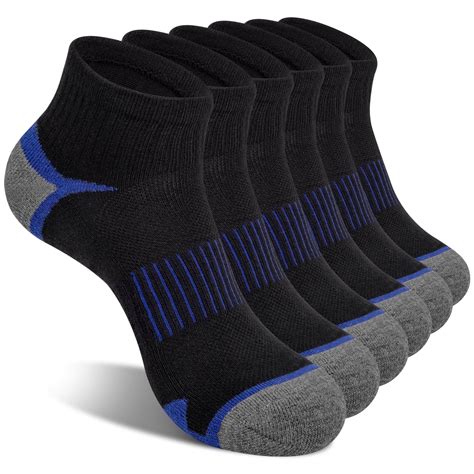 Smilooen Athletic Ankle Socks For Men And Women Cushioned Running Socks