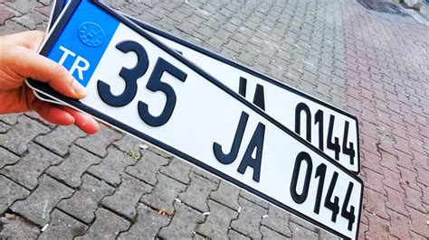 Araç Plaka ölçüleri
