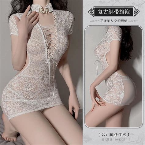 Jual Lingerie Sexy Hot Cosplay Cheongsam Anime Lace Baju Tidur Wanita