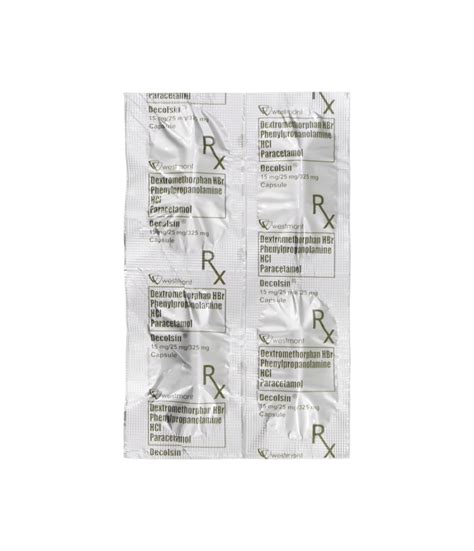 Decolsin Capsule 15mg Rose Pharmacy Medicine Delivery