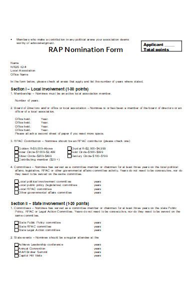 Free 50 Association Forms In Pdf Ms Word