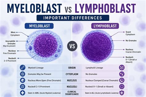 Myeloblast Vs Lymphoblast Important Differences