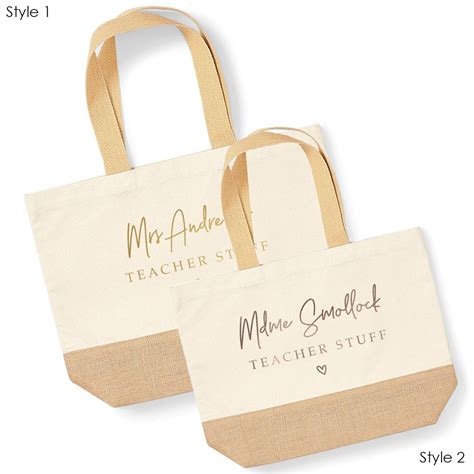 Personalised Teacher Tote Bag Teacher Tote Bag School Etsy Australia