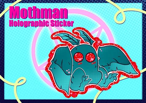 Chibi Cryptids Mothman Sticker Etsy