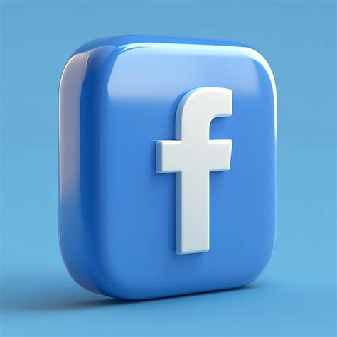Facebook Icon Design For Social Media And Networking Premium Ai Generated Image