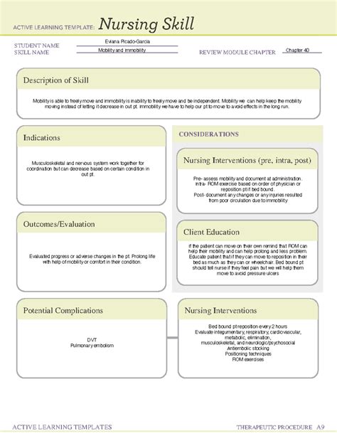 Nursing Guidelines On Mobility At Margaret Rice Blog