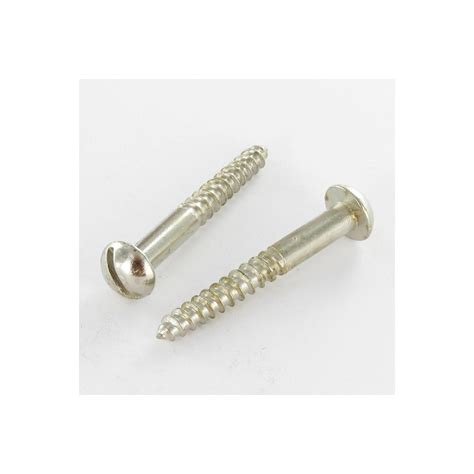 Vis Bois Tête Ronde Tr Fendue 5x40 Acier Chrome Vis Expresss