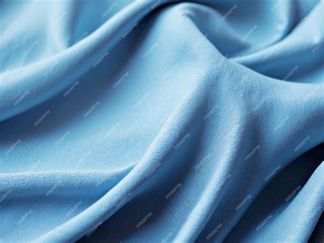 Premium Photo Sky Blue Rayon Fabric Beautiful Textured