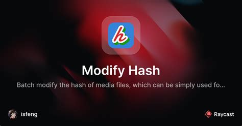 Raycast Store Modify Hash