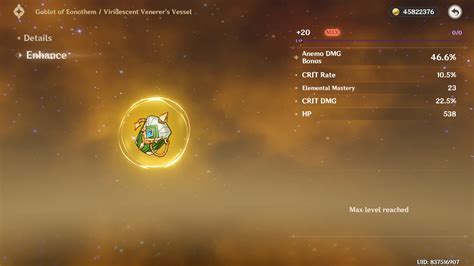 My Best 40cv Viridescent Venerer Artifact 😊😊 Genshin Impact Hoyolab