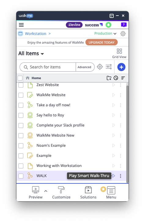 How To Preview Walkme Content In Workstation Walkme Help Center