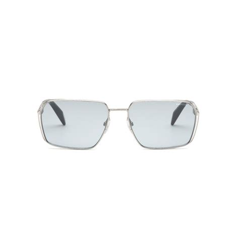 Buy Chopard Silver Alloy Metal Frame And Blue Colored Lens Sunglass 60