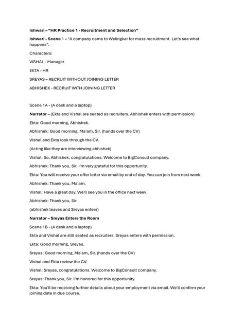 hr practice script 1 pdf social psychology