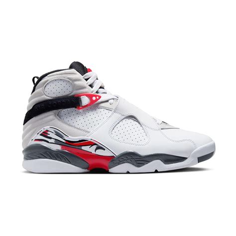 Shop Air Jordan 8 Retro White And True Red Mens Shoes