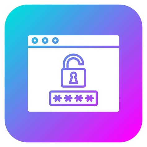 premium vector browser password vector icon can be used for