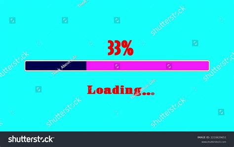 Loading Progress Bar Counting Number Percentage Stock Illustration Shutterstock