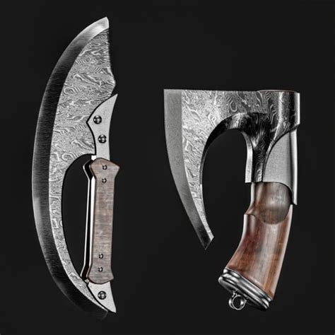 🤏 Small Combat Axe・ Stl File For 3d Printing・cults