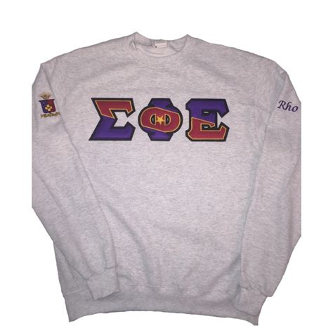 Sigma Phi Epsilon Flag Letters With Custom Crest And Embroidery