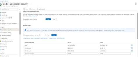 unknown database error while creating a mysql endpoint in ownbackup