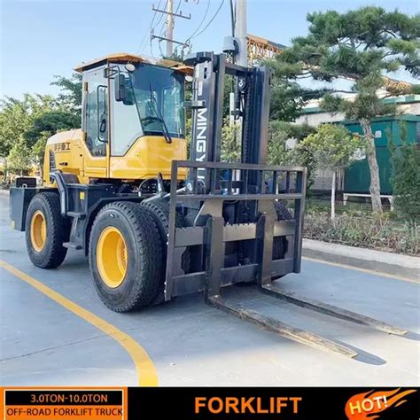 Ce Certification Off Road Rough Terrain Forklift For Sale 10t Heavy