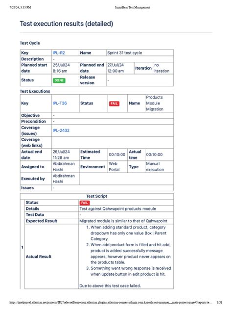 Test Execution Results Detailed Pdf Android Operating System User Computing